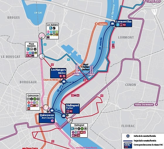 Batcub Bordeaux - Horaires et trajet