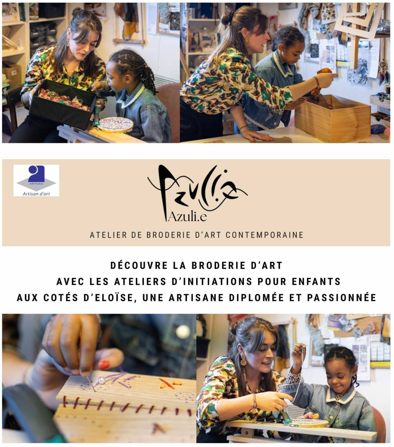 Découvre la broderie d’art et crée ta petite décoration brodée avec ...